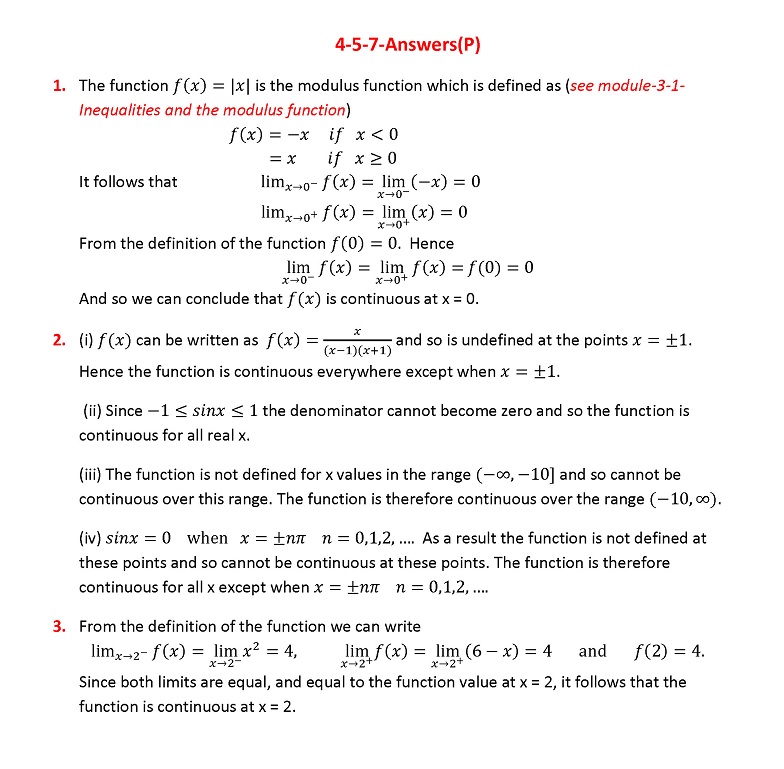 Pure – Level 4 – Maths Tutor